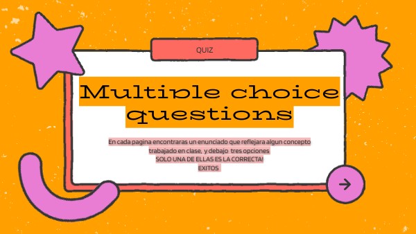 MULTIPLE CHOICE QUESTIONS