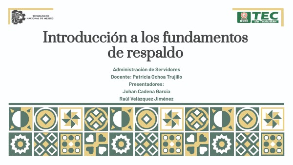 Fundamentos de respaldo | Genially
