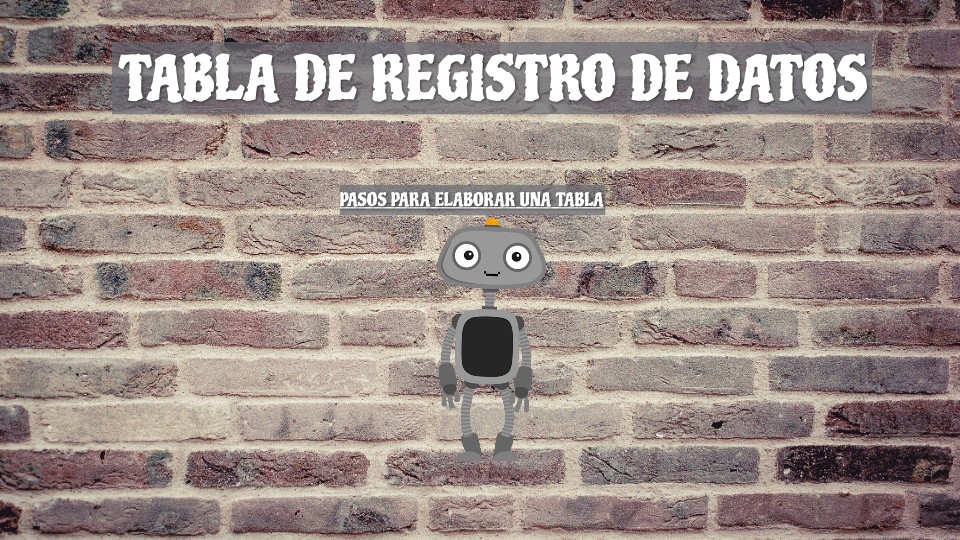 Tabla de registro de datos