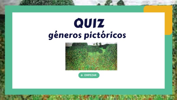 QUIZ Géneros Pictóricos