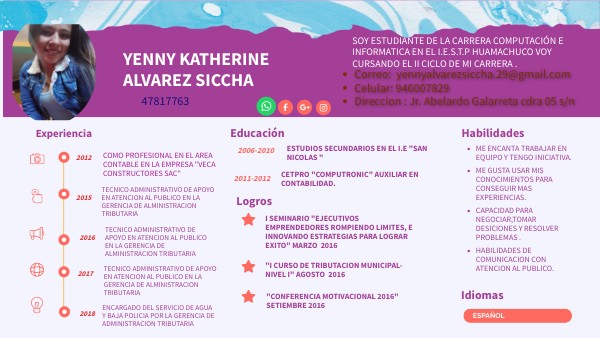 CV GENIAL | Genially