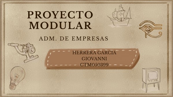 PROYECTO MODULAR | Genially