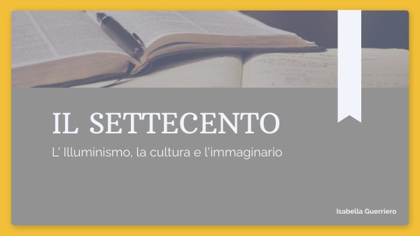 Settecento e Illuminismo