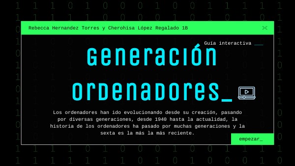 Ordenadores Rebecca y Chero 1B | Genially