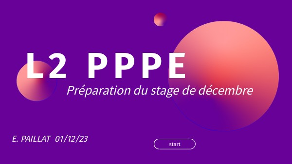 L2 PPPE 01/12/23 | Genially