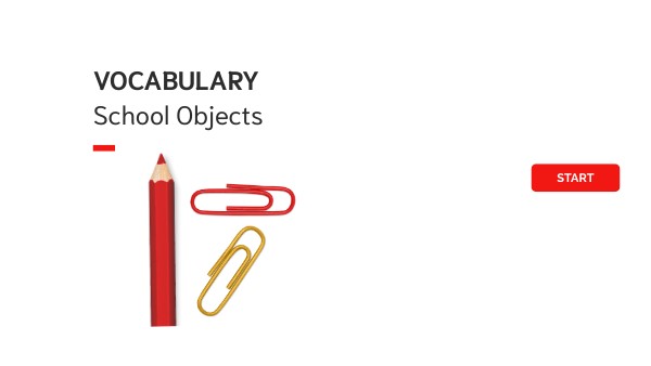Starter_SCHOOL OBJECTS | Genially