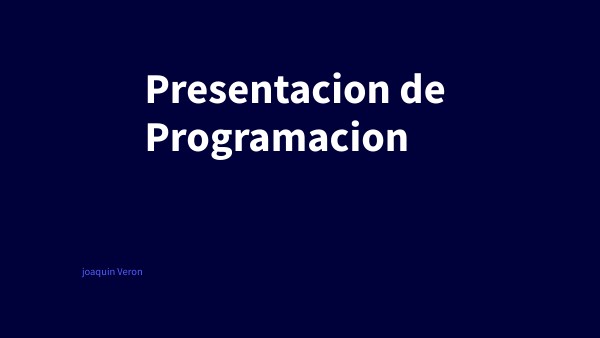 Mi presentacion de Lab Programacion | Genially