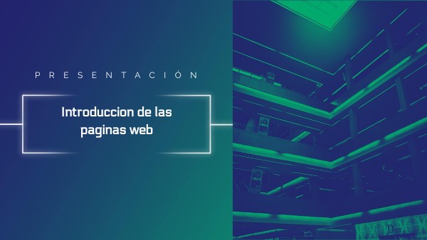 Introducción de las páginas web David Alamillo 3A