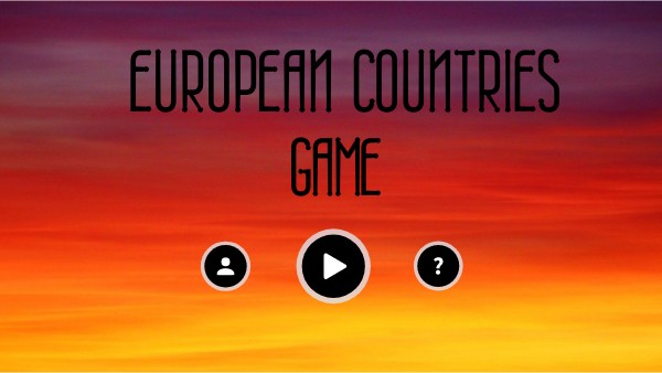 European Countries Game | Genially