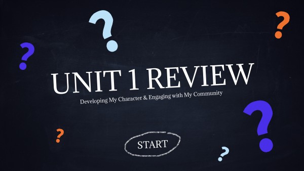 Unit 1 Review - Foundations 1 | Genially
