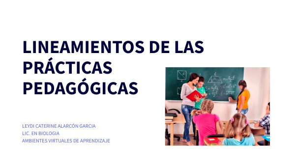 lineamientos prácticas pedagógicas | Genially