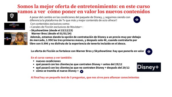 Cambios Disney +: argumentario