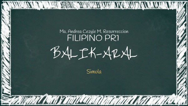BLACKBOARD PRESENTATION