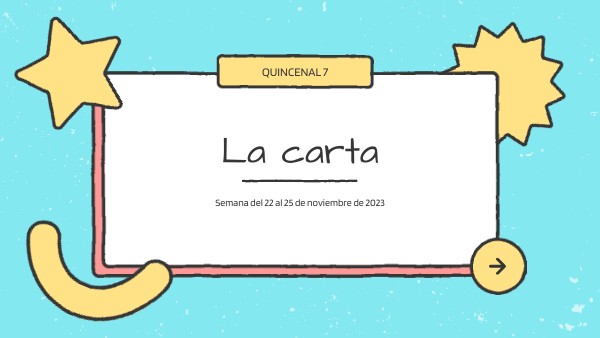 La carta informal | Genially
