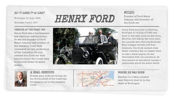 PRESENTACIÓN PERIÓDICO HENRY FORD | Genially