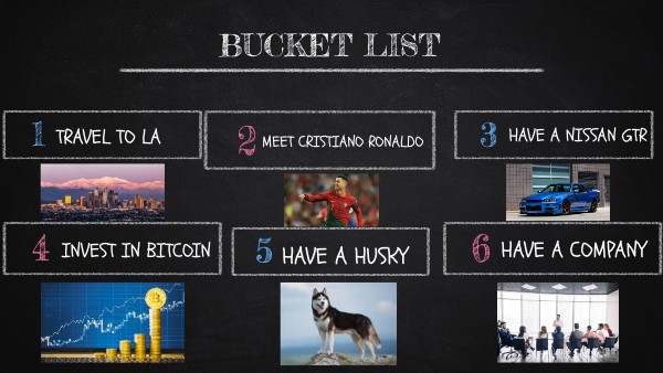 BUCKET LIST