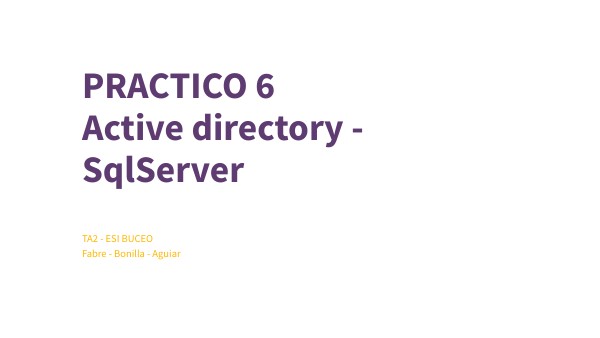 Practico 6 BD | Genially