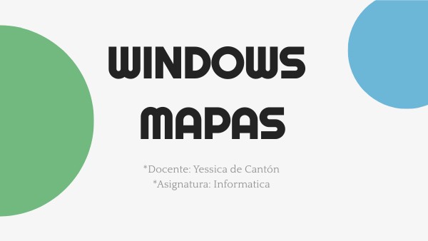 windows maps | Genially