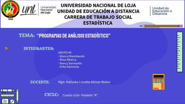 “PROGRAMAS DE ANÁLISIS ESTADÍSTICO”