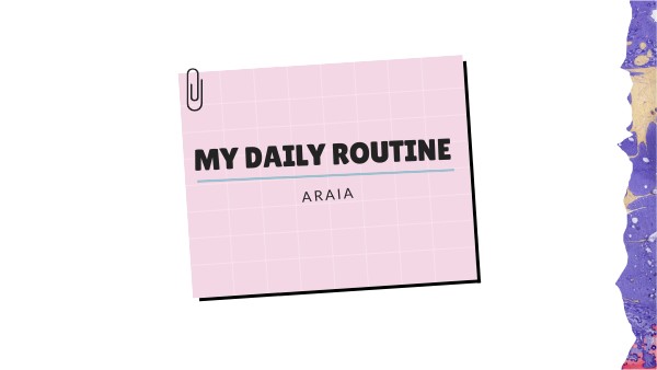 MY DAILY ROUTING | Genially
