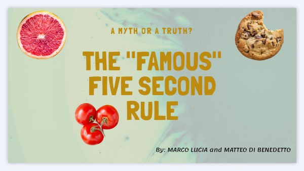 the five second rule | Genially