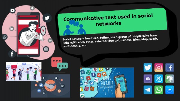 Communicative text used in social networks | Genially