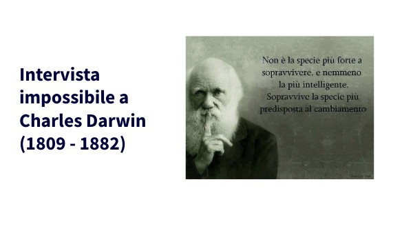 Charles Darwin - Intervista | Genially