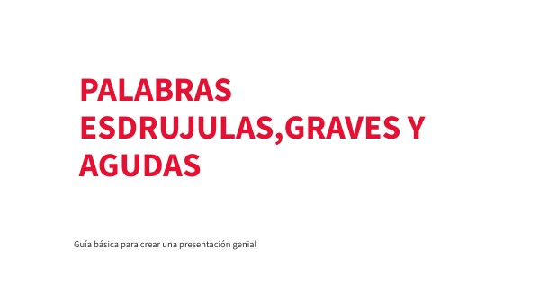 Presentación Básica