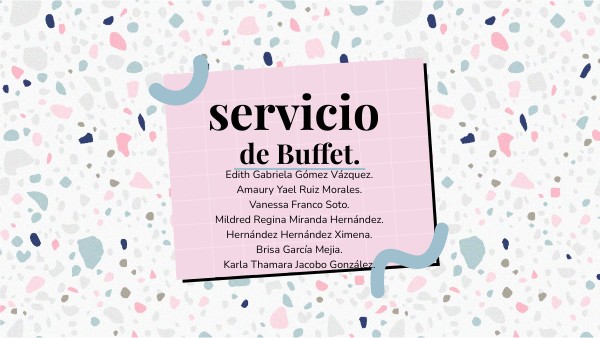 servicio de buffet | Genially