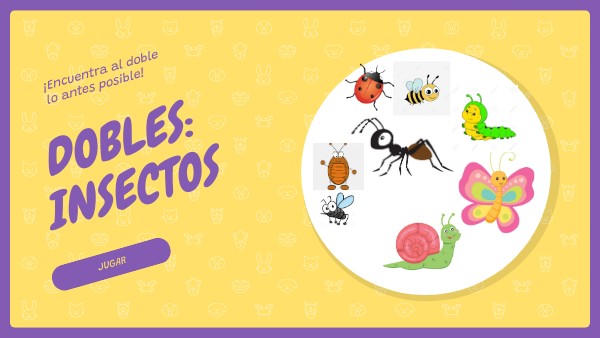 JUEGO DOBLES INSECTOS | Genially