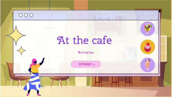 At the cafe | Genially