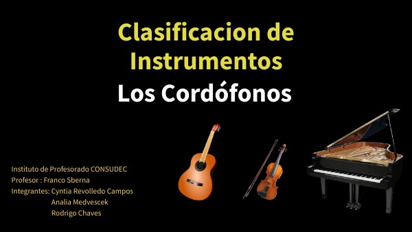 Instrumentos Cordófonos | Genially