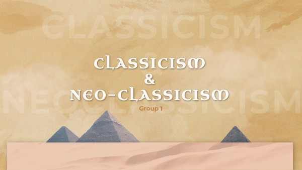 Copy - Classicism and Neoclassicism | Genially