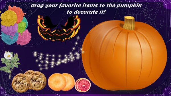 Decorate A Pumpkin Halloween Activity | Genially