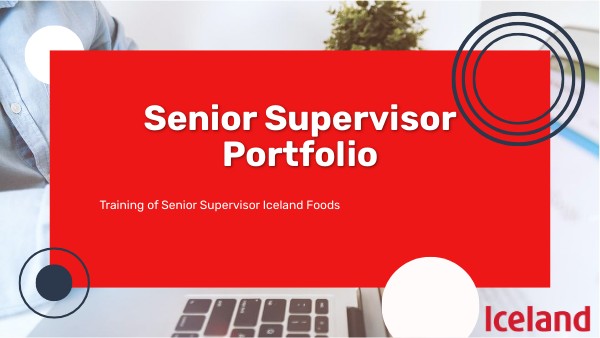 Senior Supervisor Portfolio | Genially