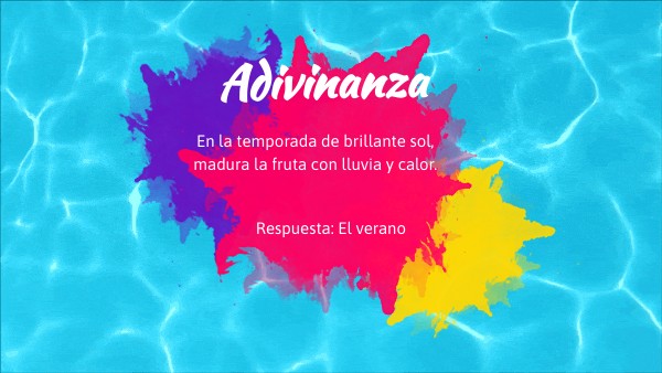 Adivinanza verano