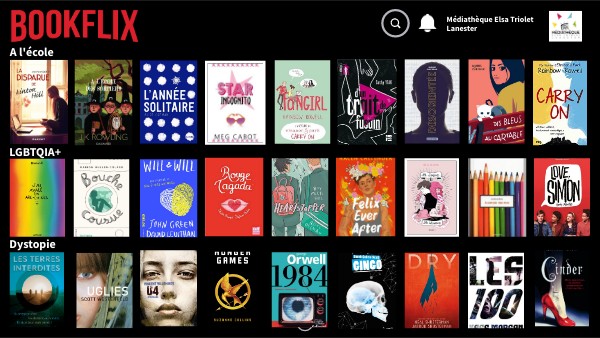 Bookflix Médiathèque Elsa Triolet | Genially