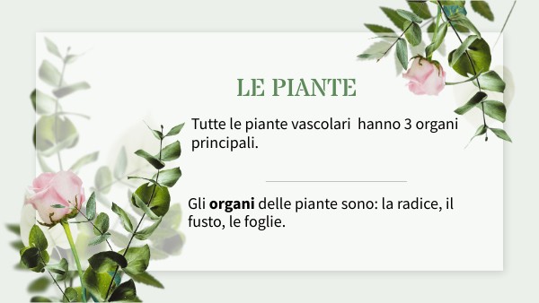 *LE PIANTE* | Genially