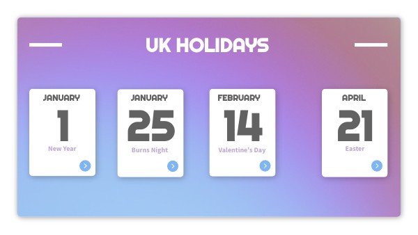SPECIAL DATES INFO HORIZONTAL | Genially
