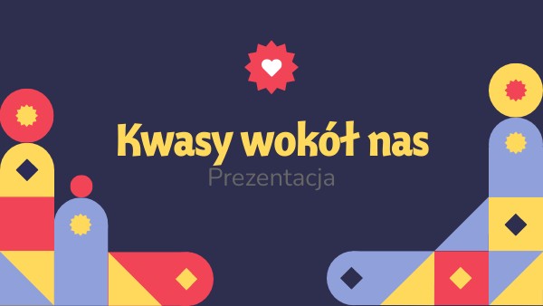 Kwasy wokół nas | Genially