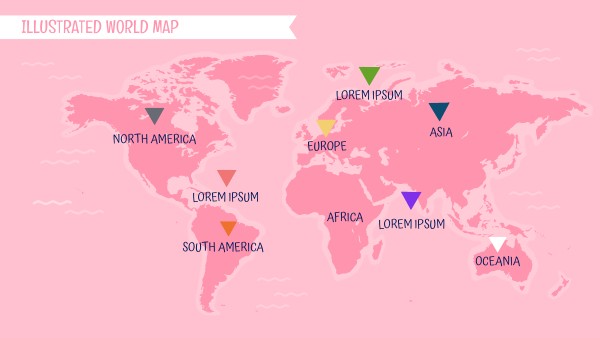 ILLUSTRATED WORLD MAP