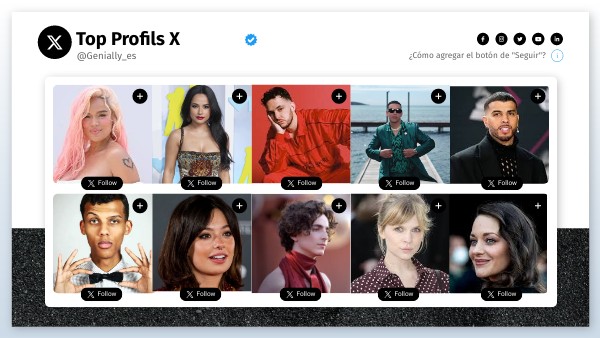 Profils des chanteurs et acteurs | Genially