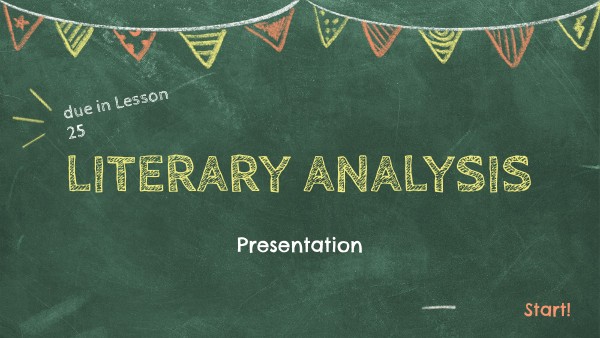 MEAL paragraphs-Literary Analysis