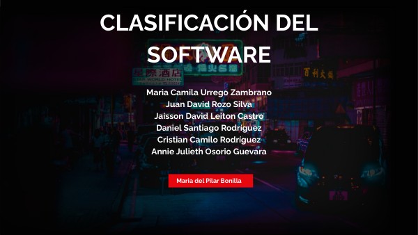 CLASIFICACIÓN DE SOFTWARE | Genially
