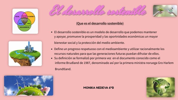 EL DESARROLLO SOSTENIBLE | Genially