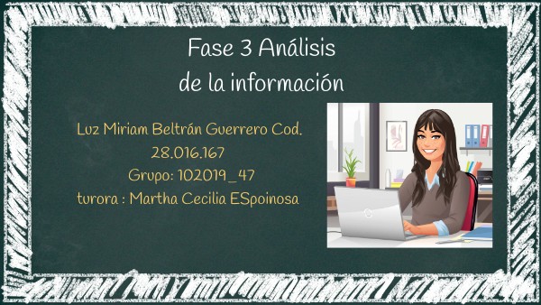 Fase 3 Análisis de información | Genially