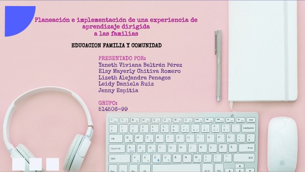 Planeación e implementación de una experiencia de aprendizaje dirigida | Genially