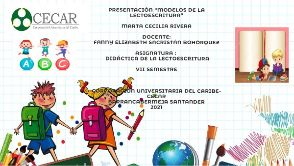 Presentación “Modelos de la lectoescritura” | Genially