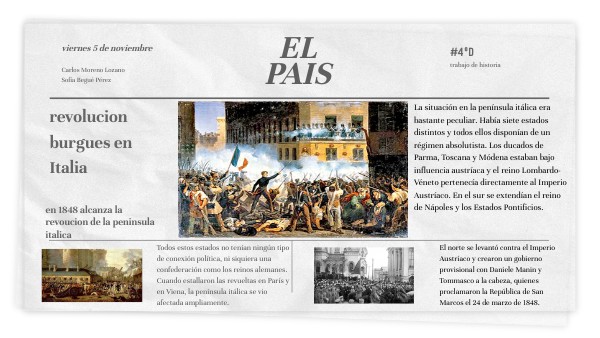 Periódico de la revolución | Genially