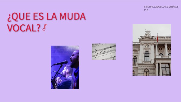 LA MUDA DE LA VOZ | Genially